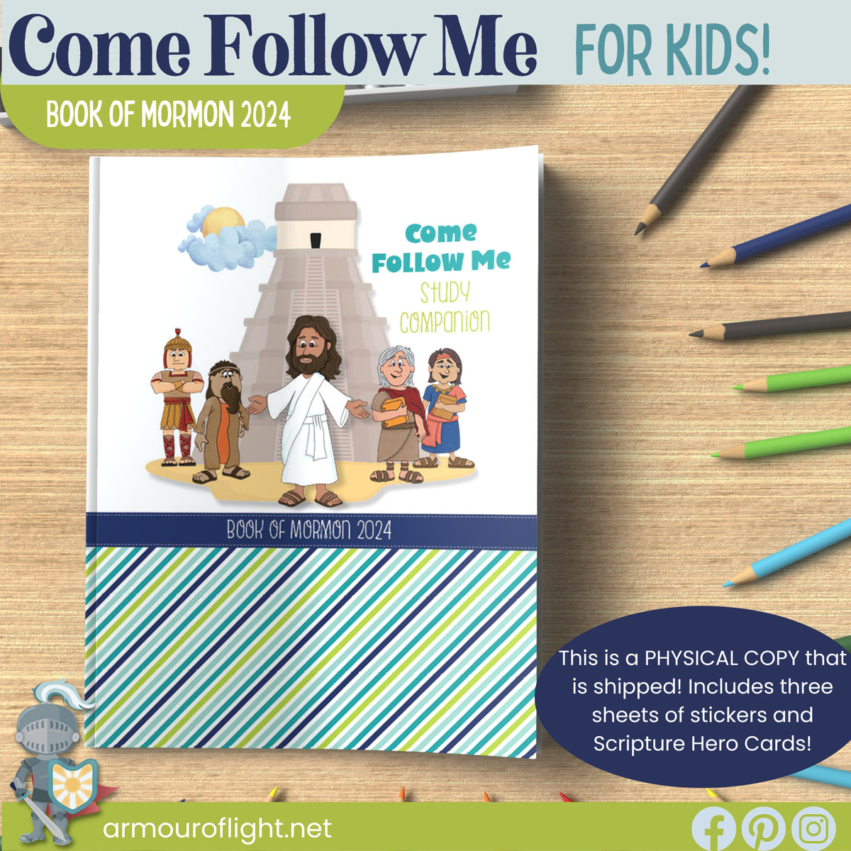 Come Follow Me 2024, Kid's Book of Mormon Workbook – Armour of Light