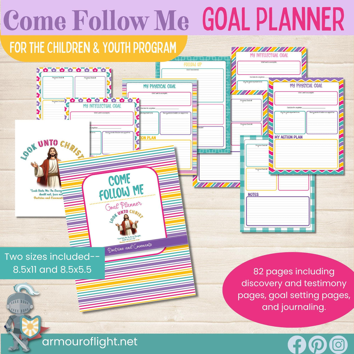 LDS Youth Goal Planner 2025, Children and Youth Program – Armour of Light