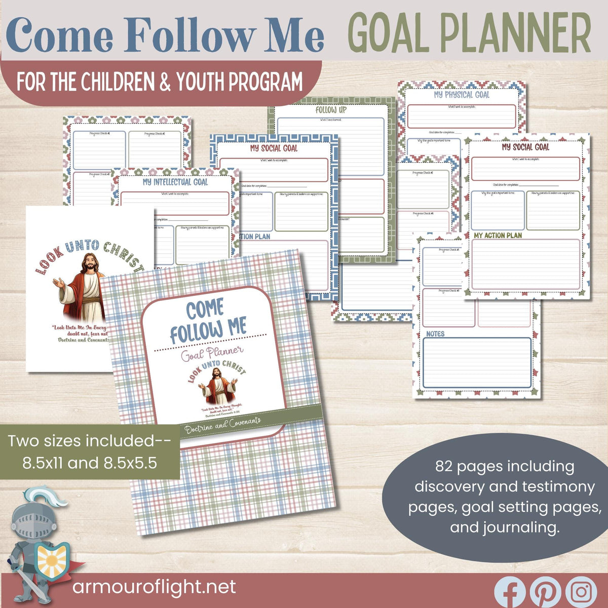 LDS Youth Goal Planner 2025, Children and Youth Program – Armour of Light