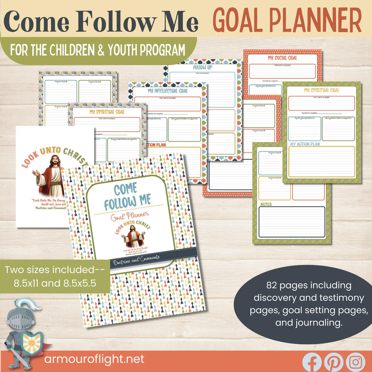 LDS Youth Goal Planner 2025, Children and Youth Program – Armour of Light