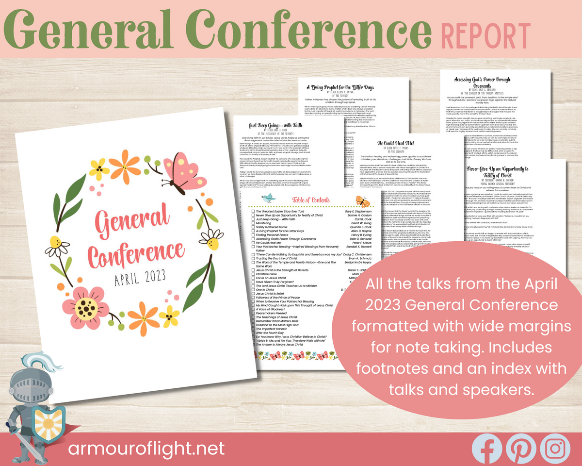 General Conference Report April 2023 – Armour of Light