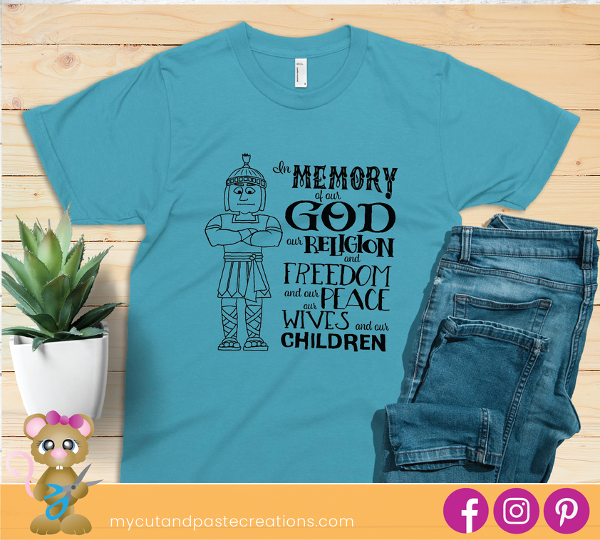 Captain Moroni and the Title of Liberty SVG – Armour of Light