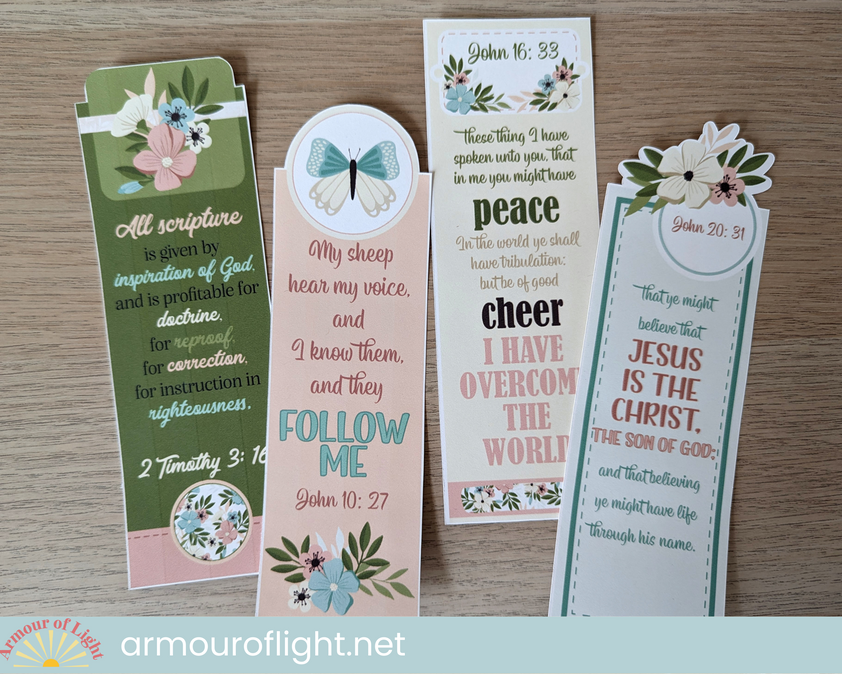 New Testament Scripture Bookmarks – Armour of Light